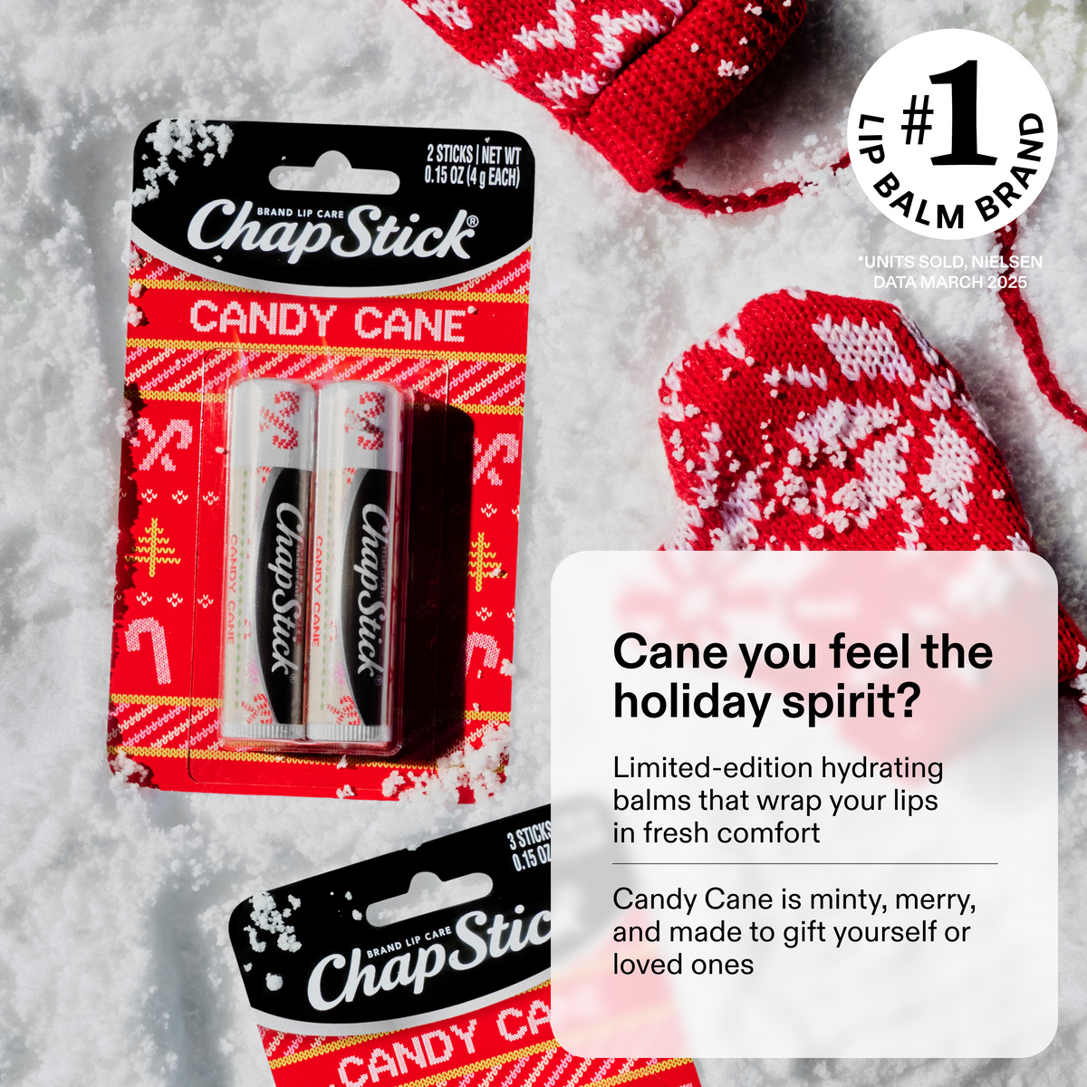 ChapStick Candy Cane Lip Balm, 2 Pack – Chapstick SBC